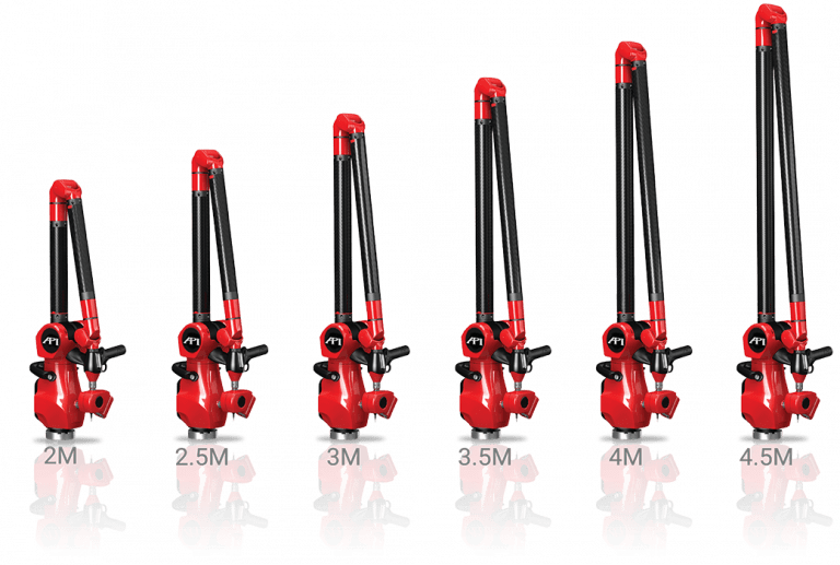 Portable measuring arm for scanning and probing at the component