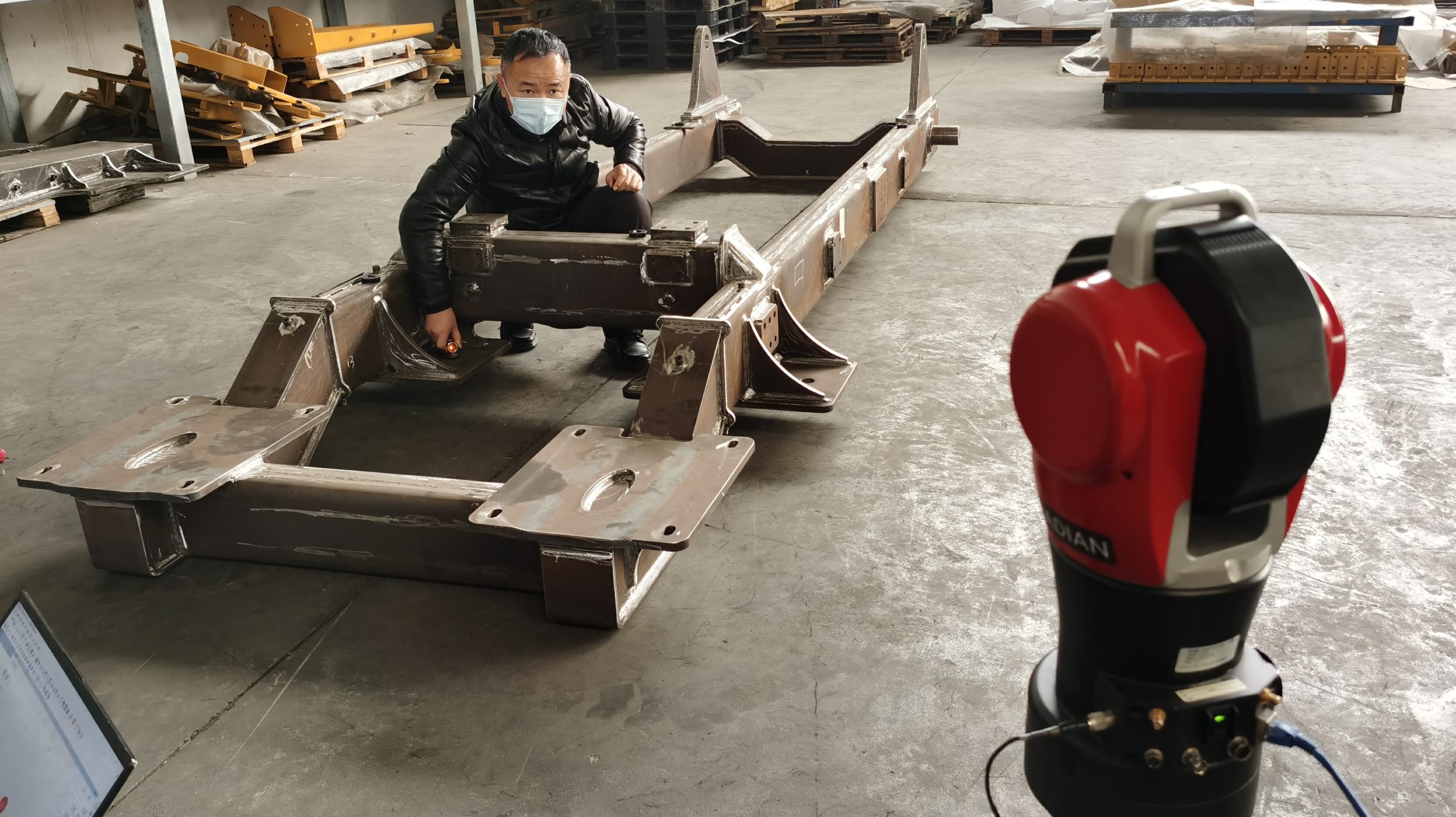 Radian Laser Trackers in Port Machinery Manufacturing - API Metrology